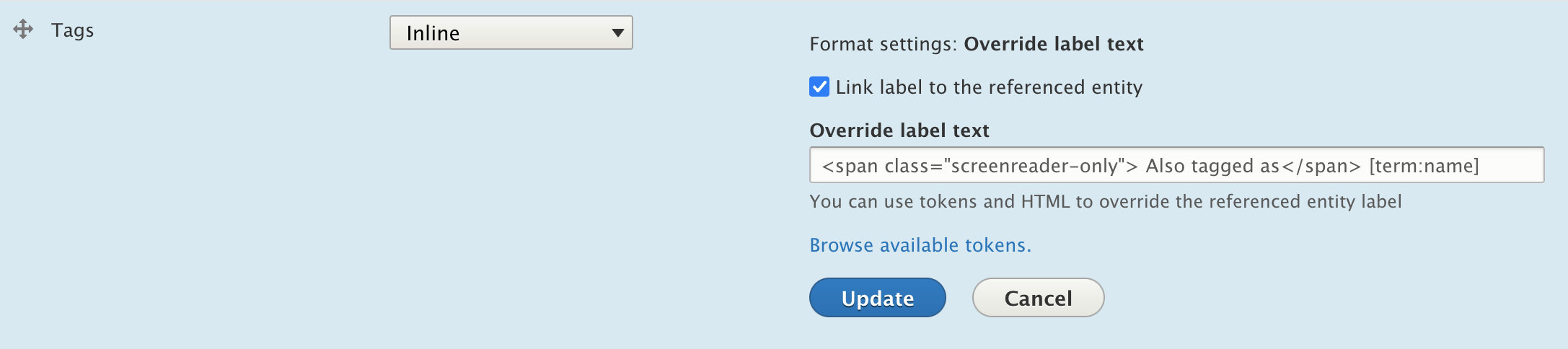 Entity Reference Override Label Formatter | Drupal.org Entity Reference Override Label Formatter | Drupal.org